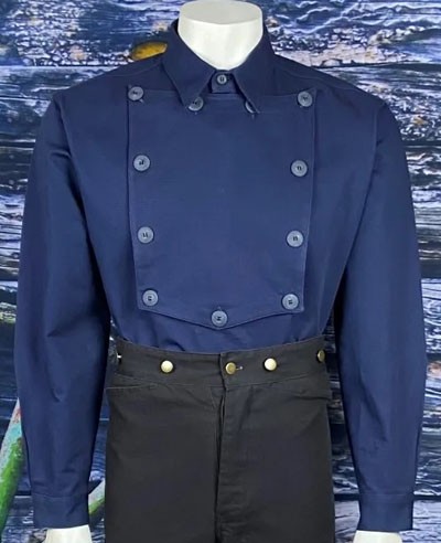 Latzhemd Colton bib Navy :: Westernhobby